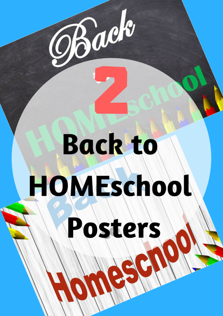 2 Back to HOMEschool Posters - Ihsaan Home Academy Shop